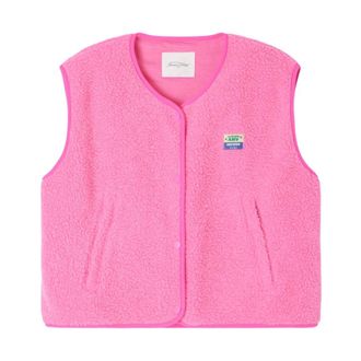 American Vintage Femme, Vestes, Rose, Taille: 36/38 FR Gilet &Eacute;l&eacute;gant