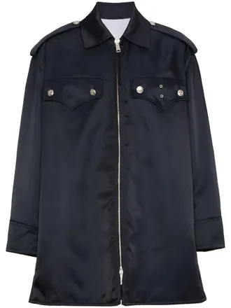 Calvin Klein veste ample à fermeture zippée - Bleu