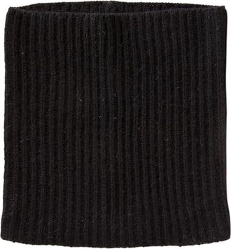 Benetton Col tricot&eacute; 1344DU01M &eacute;charpe, noir, OS femme, Noir, Taille unique