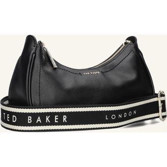 Ted Baker Laarna Schultertasche aus Leder mit Webband - - Bags - Damen - Schwarzk - ONE SIZE