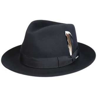 Stetson Rosedale Fedora Wollhut Herren Winter dunkelblau 59 cm