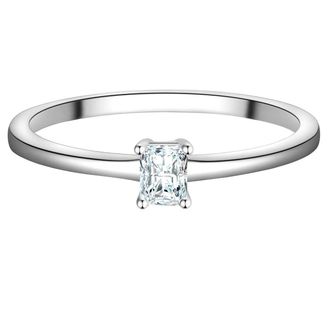 Trilani Ring - Sterling Silber Ring Zirkonia - Gr. 50 - in Silber - f&uuml;r Damen