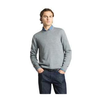 Fay Pullover mit Rundhalsausschnitt - - Knitwear - Herren - Grau - 3XL