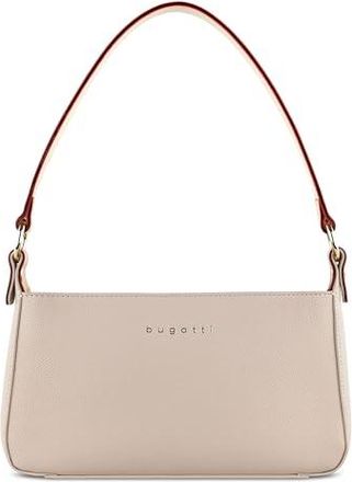 Bugatti Ella petit sac à bandoulière pour femme - cuir synthétique, fermeture à glissière, en beige