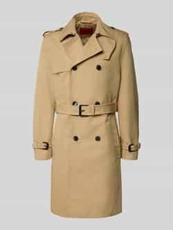 HUGO BOSS Regular Fit Trenchcoat aus Baumwoll-Mix Modell Maluks2631