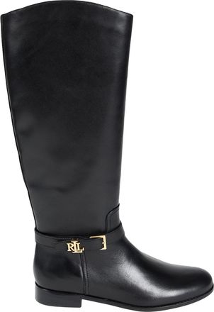 Ralph Lauren Brooke Burnished Leather Riding Boot