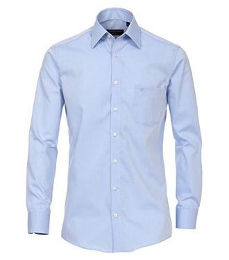 Casamoda 006052 Comfort Fit Chemise daffaires unie à manches extra longues pour homme 72 cm, bleu ciel, 42