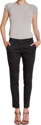 Mason's Femme, Pantalons, Noir, Taille: 36 FR New York Slim Chino
