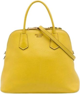 Prada Pre-owned Vintage Satchel - Femme - Pre-owned - Jaune - Taille: ONE Size