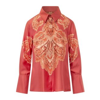 Momoni Femme, Blouses et Chemises, Rouge, Taille: 40 FR Nina Shirt