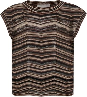 D.exterior Femme, Pulls, Multicolore, Taille: 44 FR Tricot &agrave; col rond