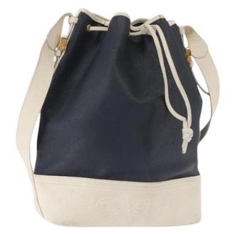 Loewe Pre-owned Leder Schultertasche - - Pre-owned - Damen - Blau - ONE SIZE