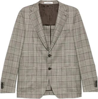 Tagliatore Homme, Vestes, Gris, Taille: M Veste en tweed &agrave; carreaux ombr&eacute;s