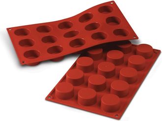 Silikomart Silikomart 20.027.00.0060 SF 027 PETIT-FOURS Silikonform &oslash;40 h 20 mm, Silikon, Terracotta