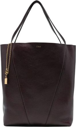 Chloé Femme, Sacs, Brun, Taille: ONE Size Spin Tote Bag