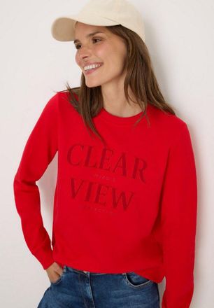 Cecil Sweater TOS_Sweatshirt w. Chest Artwor fiery red