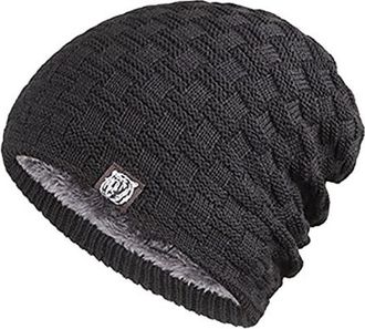 Generic Bonnet Femme Hiver Bonnet Femme Chapeau Femme Hiver Confortable Classique - Tricot Main Pliable, Cache-Oreilles Laine M&eacute;rinos, Coupe-Vent &Eacute;l&eacute;gant pour