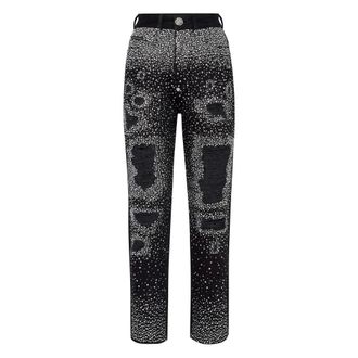 Philipp Plein Femme, Jeans, Multicolore, Taille: W27 Denim Pantalons Boyfriend Fit Crystal