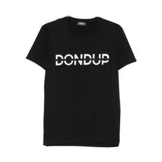 Dondup Homme, Tops, Noir, Taille: 2XL T-shirt &agrave; col rond slim fit