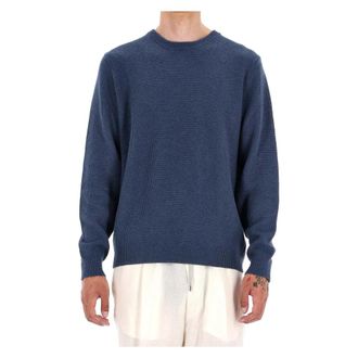 Roberto Collina Rundhals-Strickware - - Knitwear - Herren - Blau - L