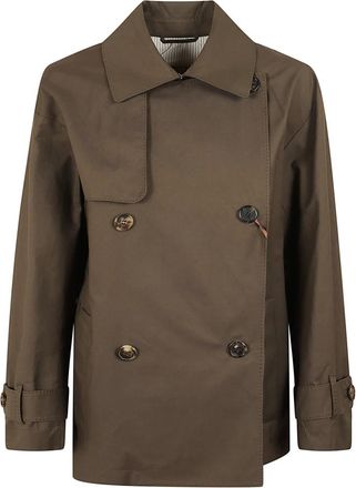 Max Mara Femme, Manteaux, Vert, Taille: 38 FR Zeno Short Trench