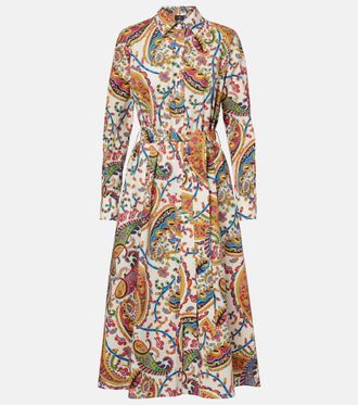 Etro Robe portefeuille en coton