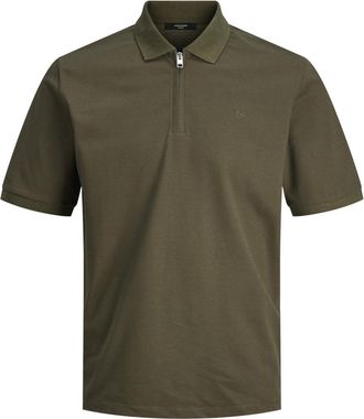 Jack & Jones Herren JPRBLASCOTT Zip SS Polo SN Poloshirt, Grape Leaf, XL