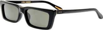 Linda Farrow Femme, Accessoires, Noir, Taille: 58 MM Lucia Lunettes de soleil