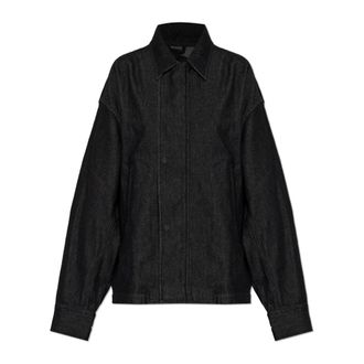 Yohji Yamamoto Denim Blouson Jacket - - Jackets - Damen - Schwarzk - M