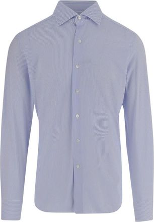 Alessandro Gherardi Homme, Chemises, Bleu, Taille: 2XL Tecno 776P1620 Stretch Jersey Shirt