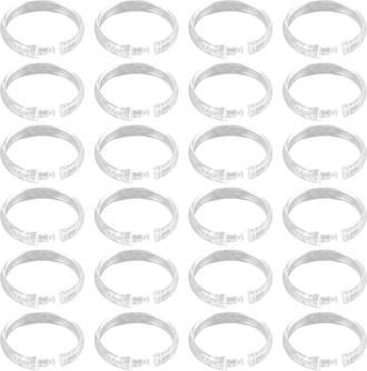 Cabilock 24stücke Duschvorhangringe Aus Hochwertigem Kunststoff Runde Form Für Verschiedene Vorhangarten Leicht Zu Montieren Ohne Scharfe Kanten Langlebig Und 