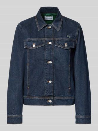 Lacoste Jeansjacke mit Logo-Detail