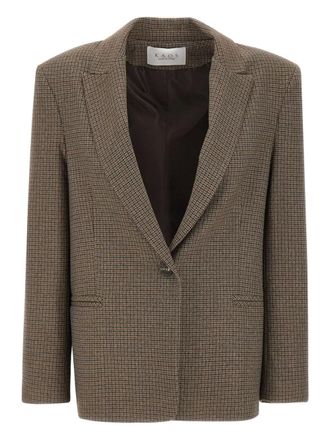 Kaos blazer à motif pied-de-poule - Marron