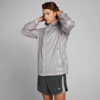 MyProtein Coupe-vent &agrave; motif quadrill&eacute; Velocity Ultra MP homme - Gris nuageux - XS