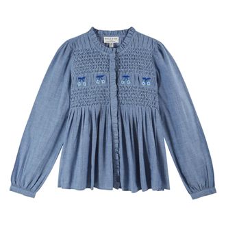 Emile Et Ida Blouse Smocks Chambray Coton Emile et Ida