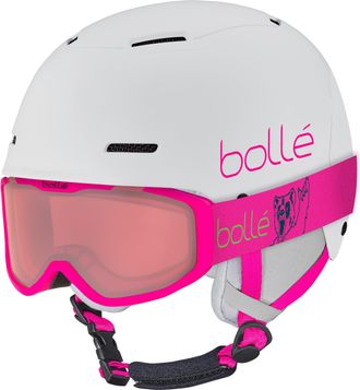 Bolle Kinder Set B-Fun JR Skihelm + Rocket Skibrille |Leichter & sicherer Helm | Junior-Maske mit Antibeschlagbeschichtung