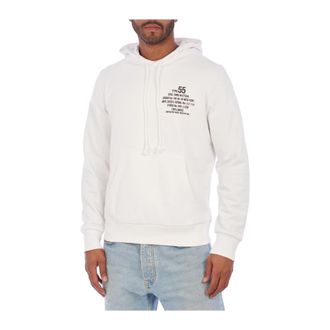 Diesel Moderner Hoodie mit Textdesign - - Sweatshirts & Hoodies - Herren - Wei&szlig; - L
