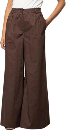 Kaos Kaos, Femme, Pantalons, Brun, Taille: 42 FR Pantalon Palazzo