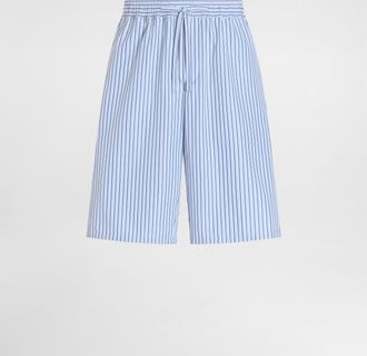 Dolce & Gabbana Striped Poplin Bermuda Shorts - Mann Hosen Und Shorts Mehrfarbig 48