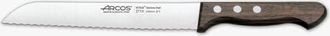 Arcos Brotmesser Edelstahl NITRUM - Gezahnte Klinge 200 mm, Palisanderholzgriff, Langlebig - Atlantico Serie
