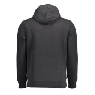 Napapijri Logo-Printed Cotton Hoodie - Black
