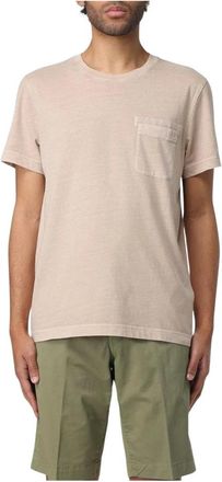 Fay Homme, Tops, Beige, Taille: 2XL Pocket TShirt Casual Tee