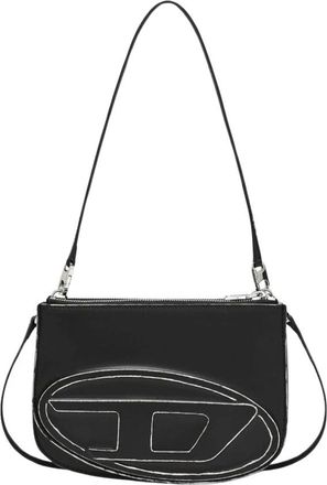Diesel Femme, Sacs, Noir, Taille: ONE Size Oval Logo Shoulder Bag