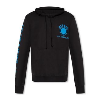 Diesel Hoodie mit Logo - - Sweatshirts & Hoodies - Herren - Schwarzk - L