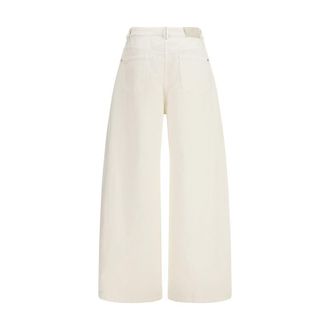 Brunello Cucinelli Womens Beige Cotton Casual Pants
