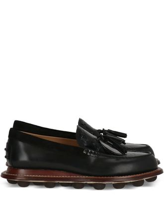 Tod's Loafer mit Quastendetail - Schwarz