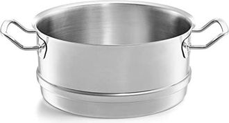 FISSLER Original-Profi Collection/Edelstahl-D&auml;mpfeinsatz (&Oslash; 24 cm) Topf-Dampfeinsatz, Induktions-Dampfgarer gelocht - Induktion