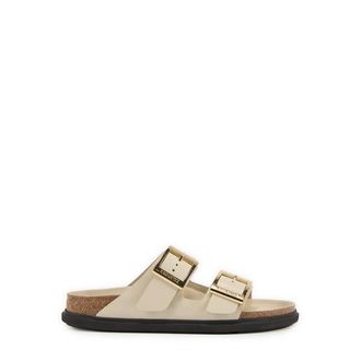Birkenstock Sandales &agrave; boucles Arizona en cuir verni