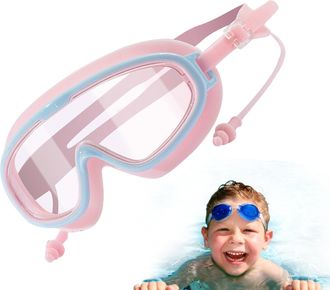Generic Schwimmbrille f&uuml;r Kinder, Schwimmbrille f&uuml;r Kinder, keine wasserdichte Brille, Sportzubeh&ouml;r, UV-Schutz, mit Ohrst&ouml;pseln