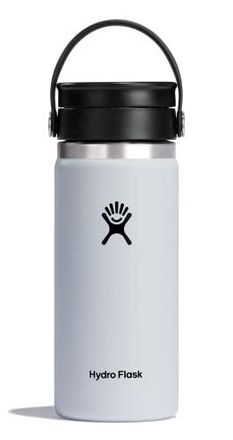 Hydro Flask Thermos Isotherme de Voyage 473 ml (16 oz) - Café - Acier Inoxydable - Isolation à double paroi - Bouchon pour Siroter Antifuite - Ouverture Large - B